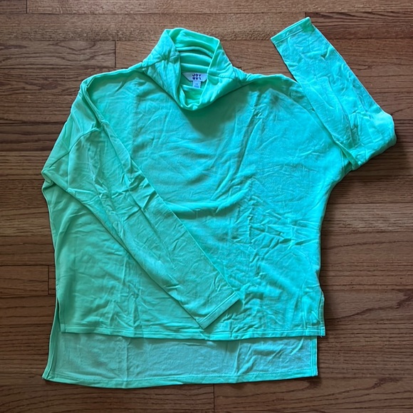 JoyLab | Tops | Joy Lab Green Super Soft Fabric Fleece Cowl Neck ...